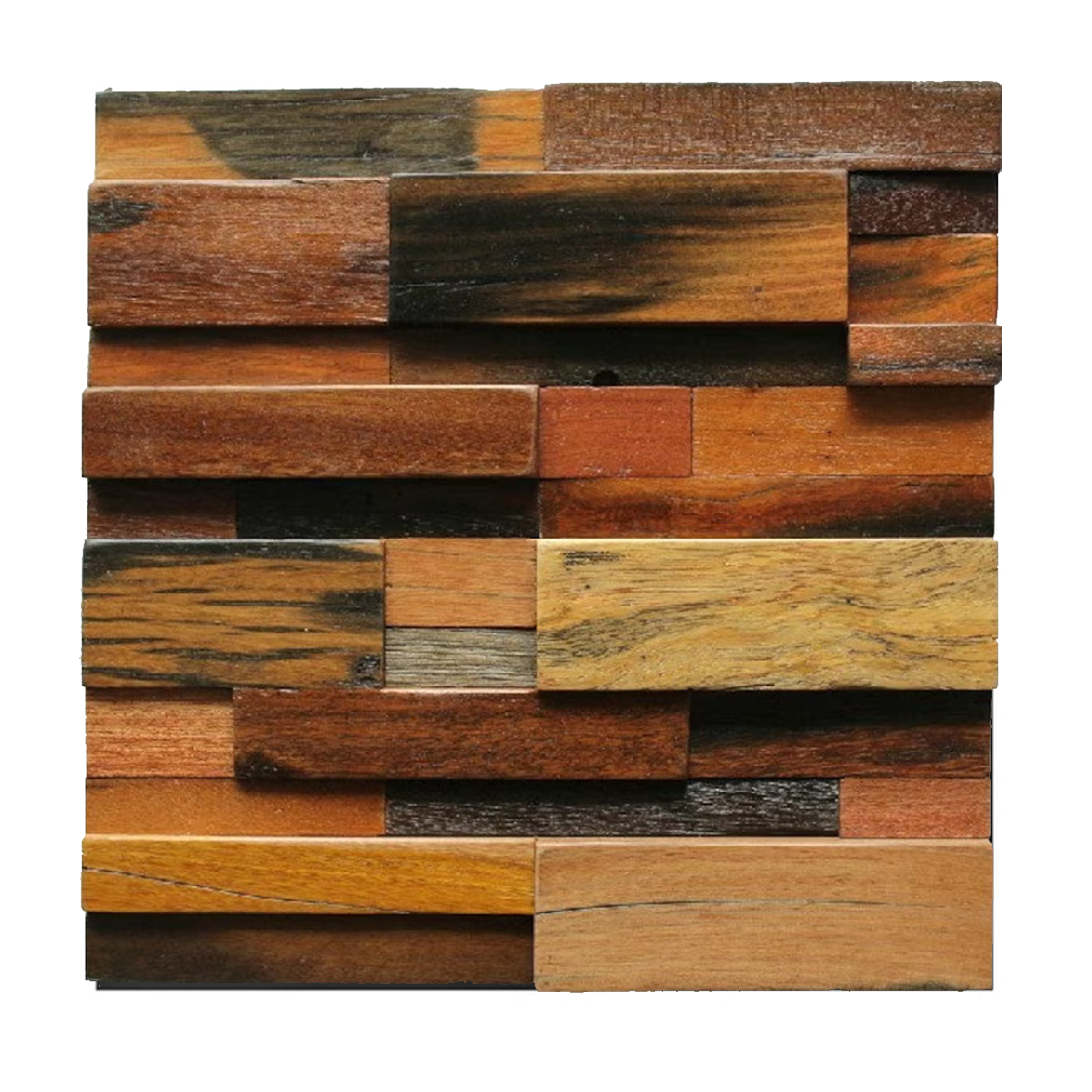 Wood Wall Pannel Mosaic Tile (Set of 6) 11.62 sqft — Diydekor